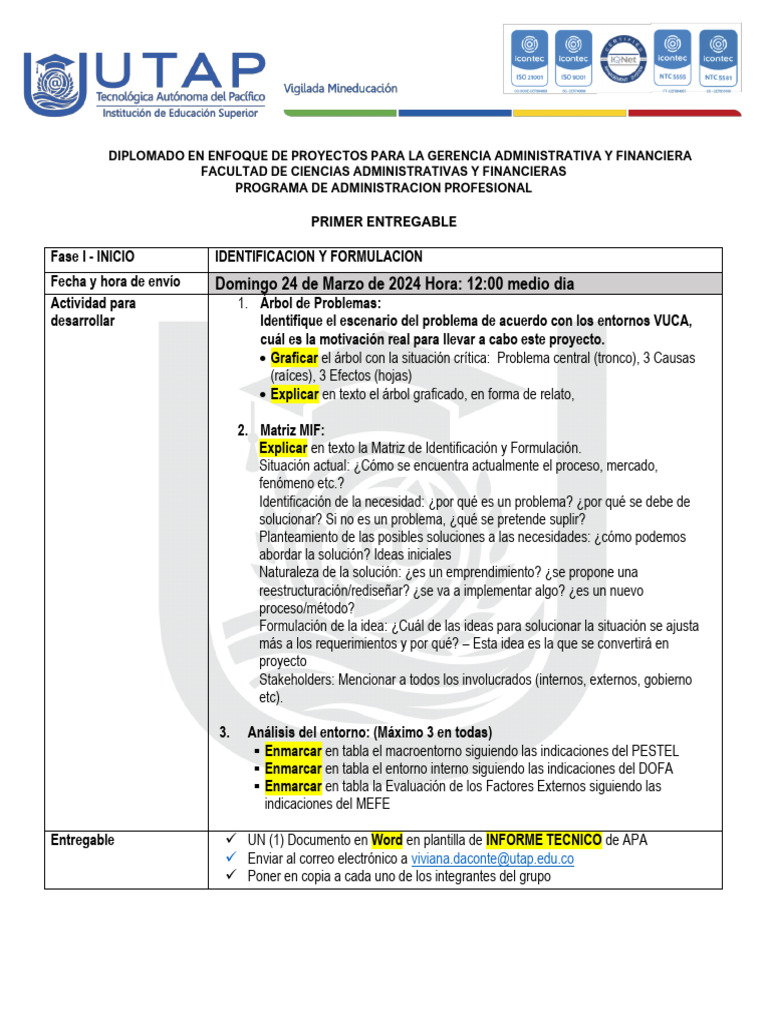 1-Primer Entregable | PDF