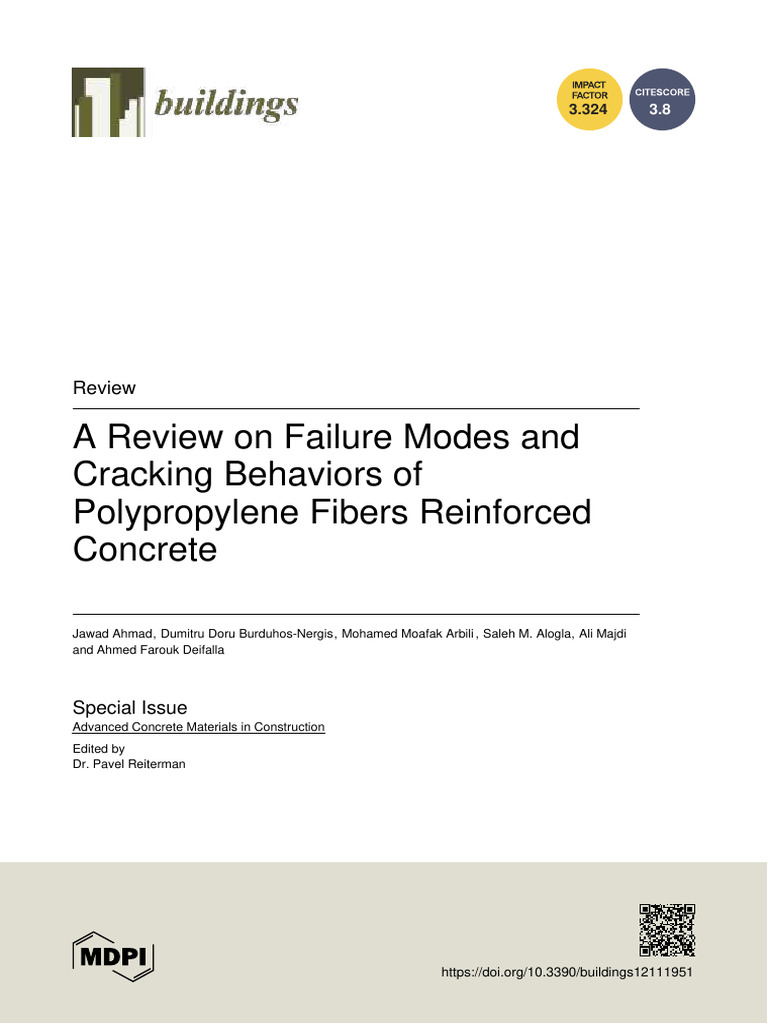 A Review On Failure Modes and Cracking Behaviors of Polypropylene Fibers Reinforced Concrete ...