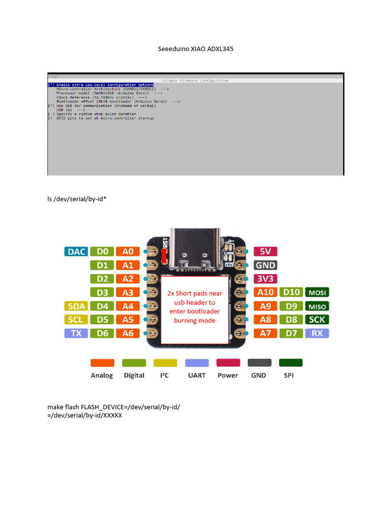 Seeeduino XIAO ADXL345 | PDF | Computers