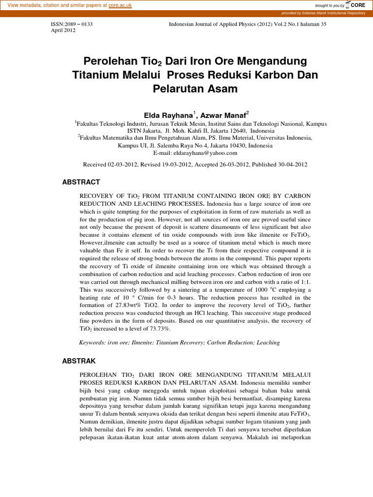 Makalah Titanium | PDF | Titanium Dioxide | Titanium