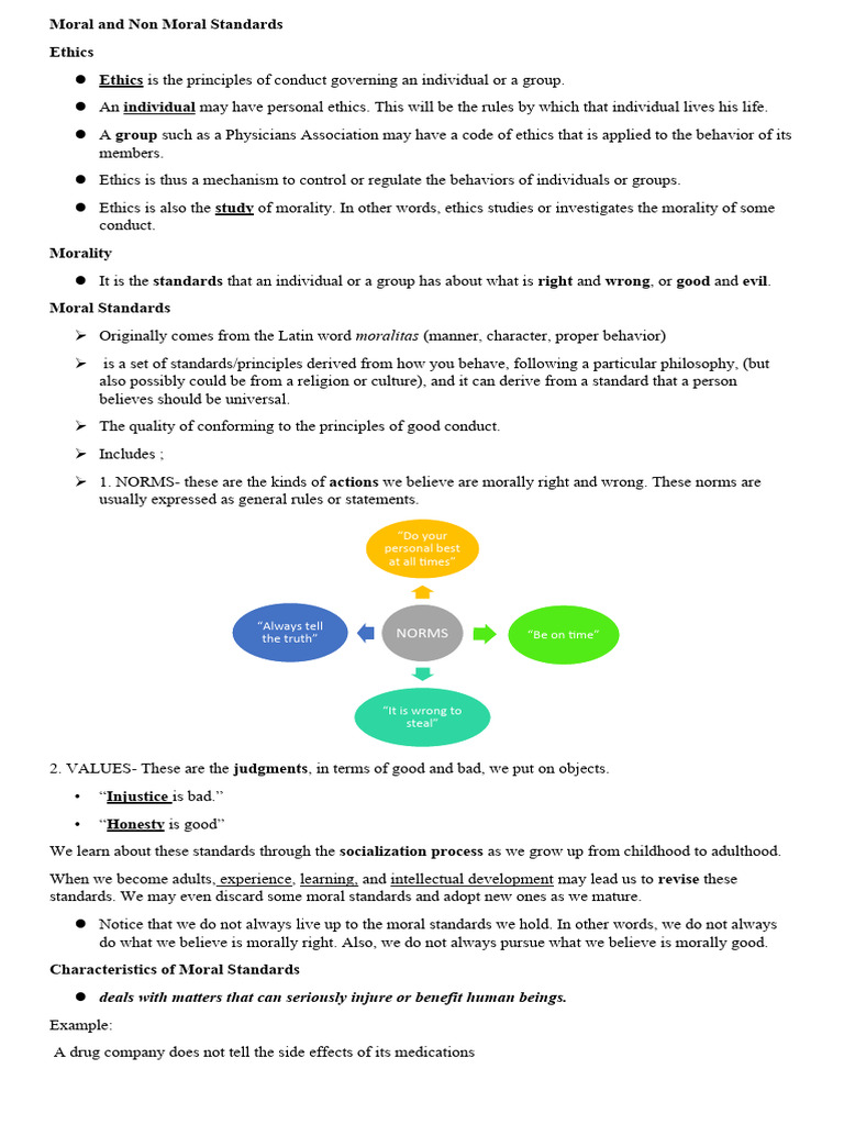 Understanding Moral vs Non-Moral Standards | PDF | Immanuel Kant | Morality
