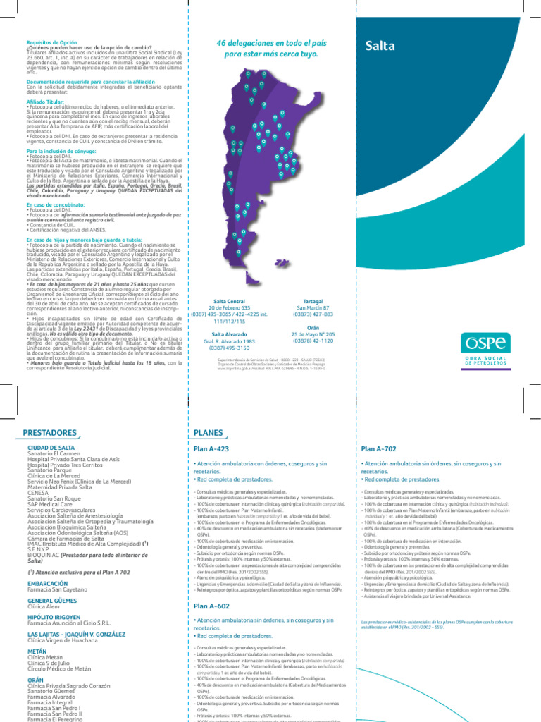 Planes 423-602-702 Salta | PDF | Documento de identidad | Hospital