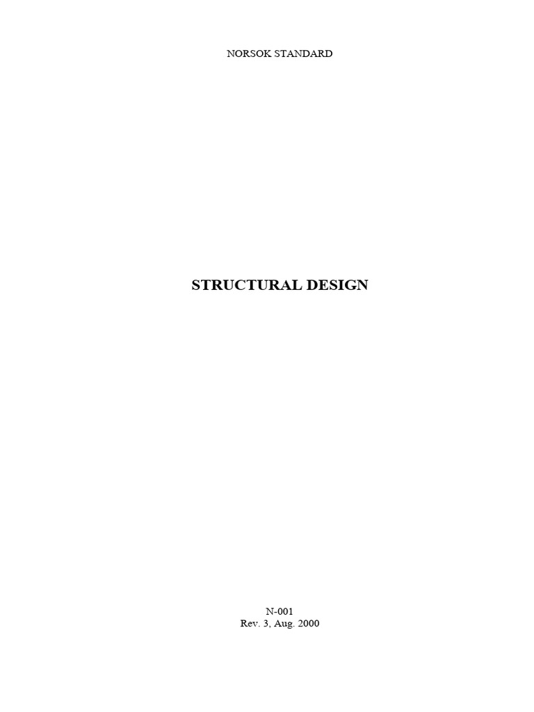 N-001 Structural Design Rev.3 | PDF | Verification And Validation | Reliability Engineering