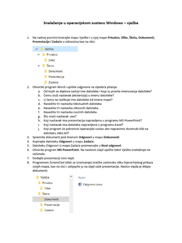 Radni Listic - Operacijski Sustavi | PDF