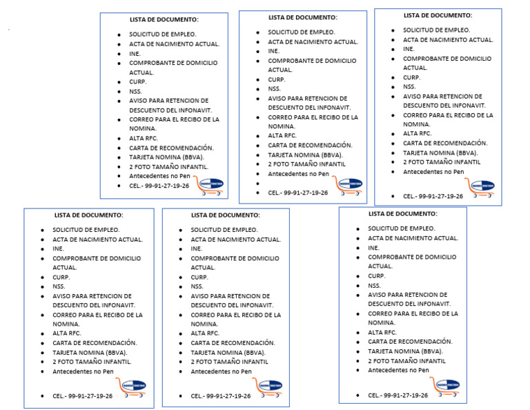 Lista Documentos | PDF