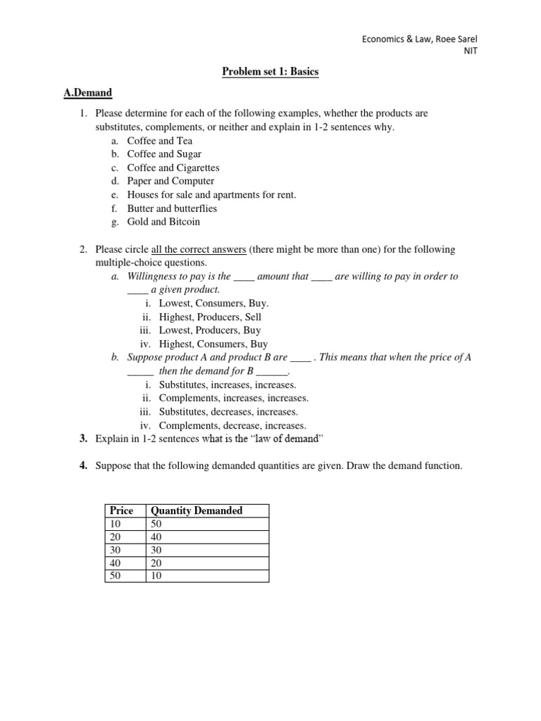 Nit Problem Set 1 Basics Pdf
