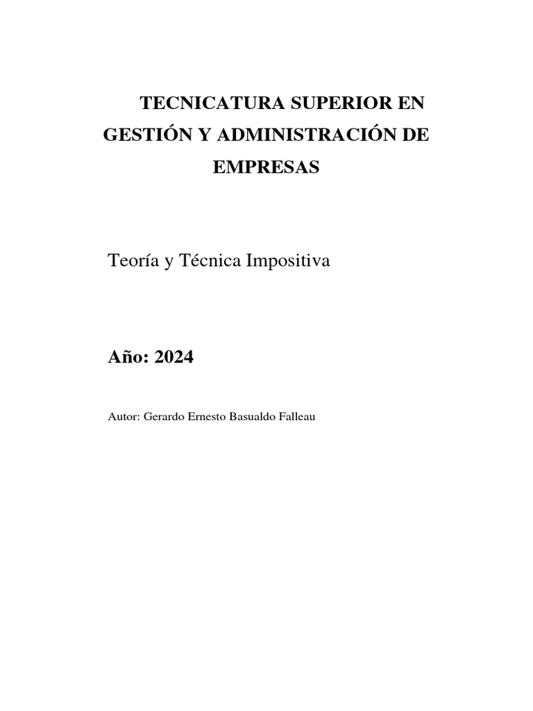 Teoría y Técnica Impositiva Programa | PDF | Evaluación | Impuestos Teoría y Técnica Impositiva Programa | PDF | Evaluación | Impuestos