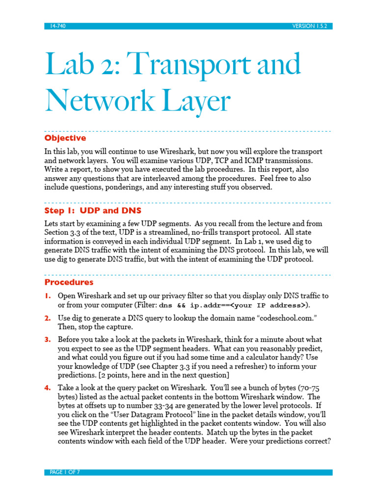 Lab2 | PDF | Transmission Control Protocol | Domain Name System