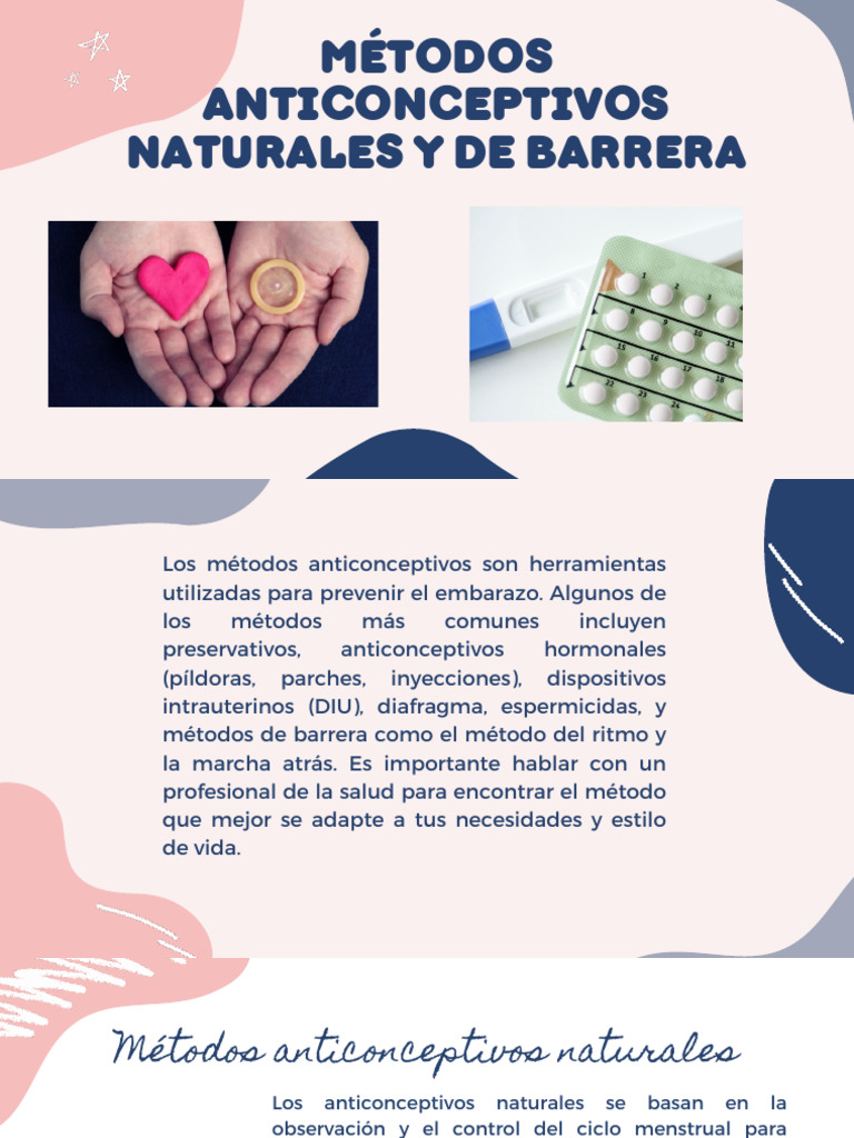 Métodos Anticonceptivos Naturales y de Barrera | PDF