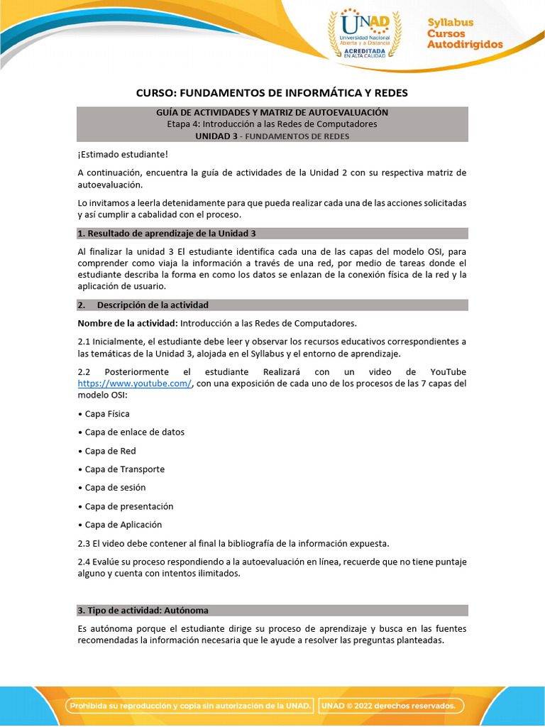 Guía de Actividades y Matriz de Autoevaluación Unidad 3 - Etapa - 4 ...