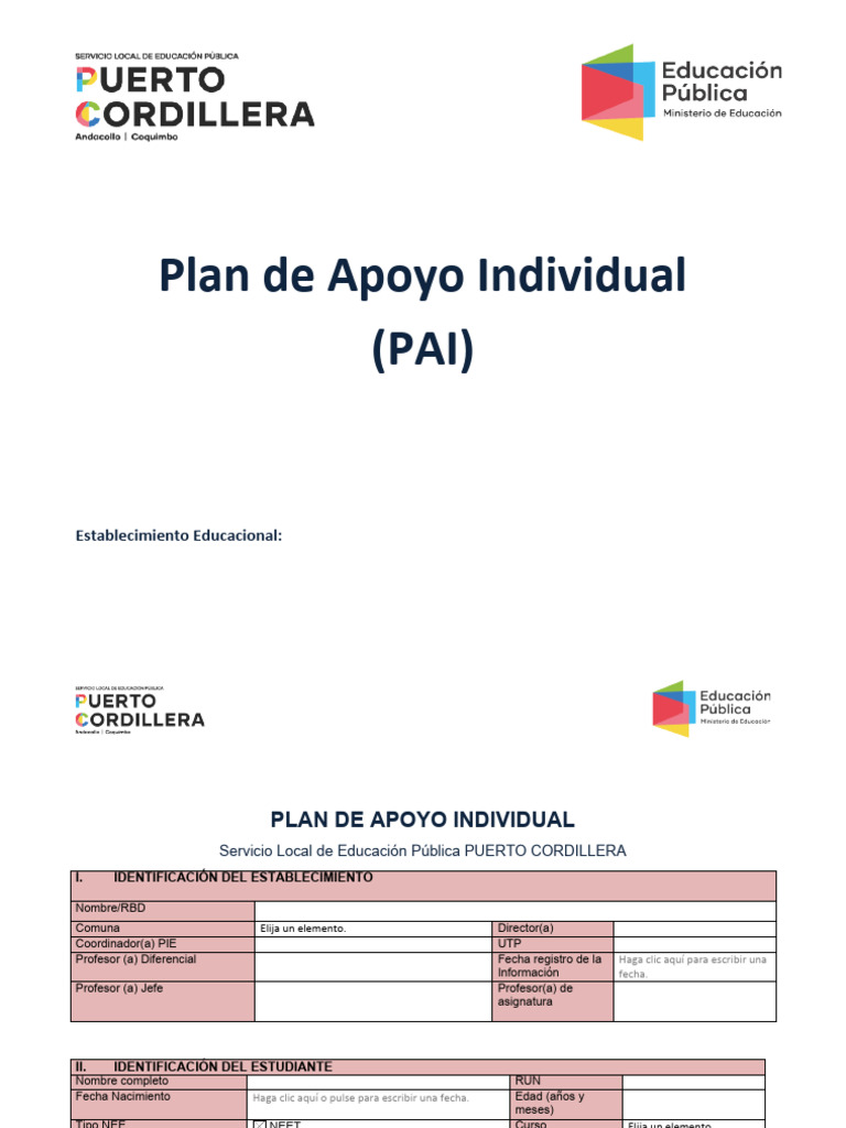 Modelo PAI | PDF | Maestros | Salón de clases