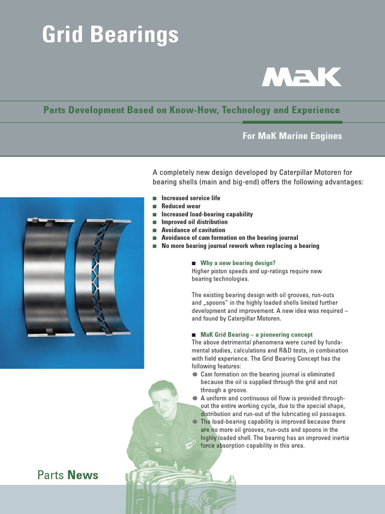 Grid Bearings | PDF | Bearing (Mechanical) | Wear