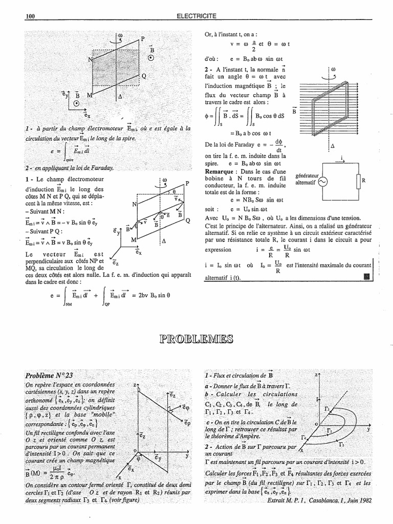 Physique 1re Année de L'enseignement Supérieur MP PC Du Cours Aux-101 ...