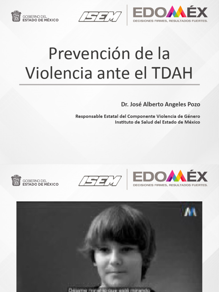 Presentacion Violencia y Tda | PDF | Violencia | Salud mental