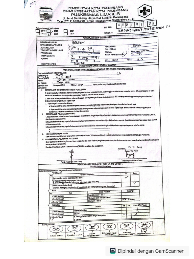 3.7.1.c TELAAH RM CATATAN STABILISASI PASIEN | PDF
