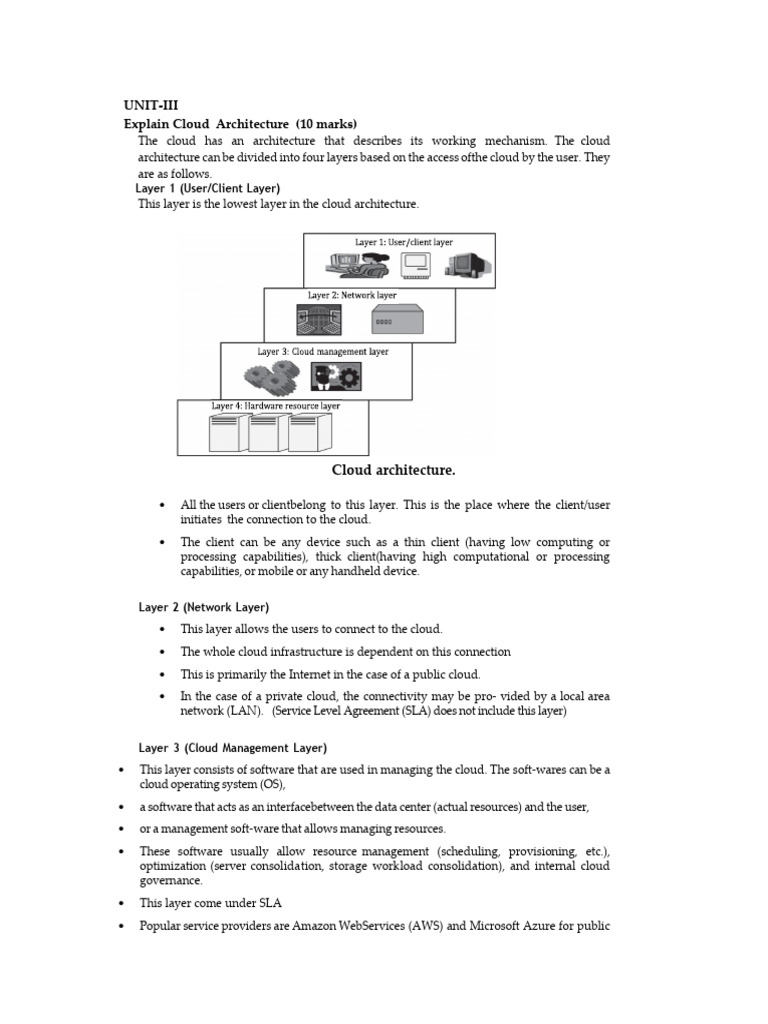 Unit 3 Cloud Computing Pdf Cloud Computing Computer Network
