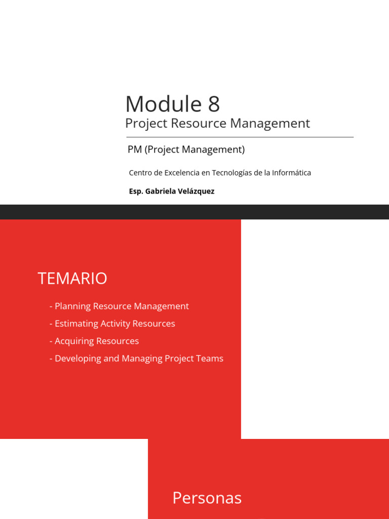 Module-8 Proyect Management Course | PDF | Software | Ingeniería de ...