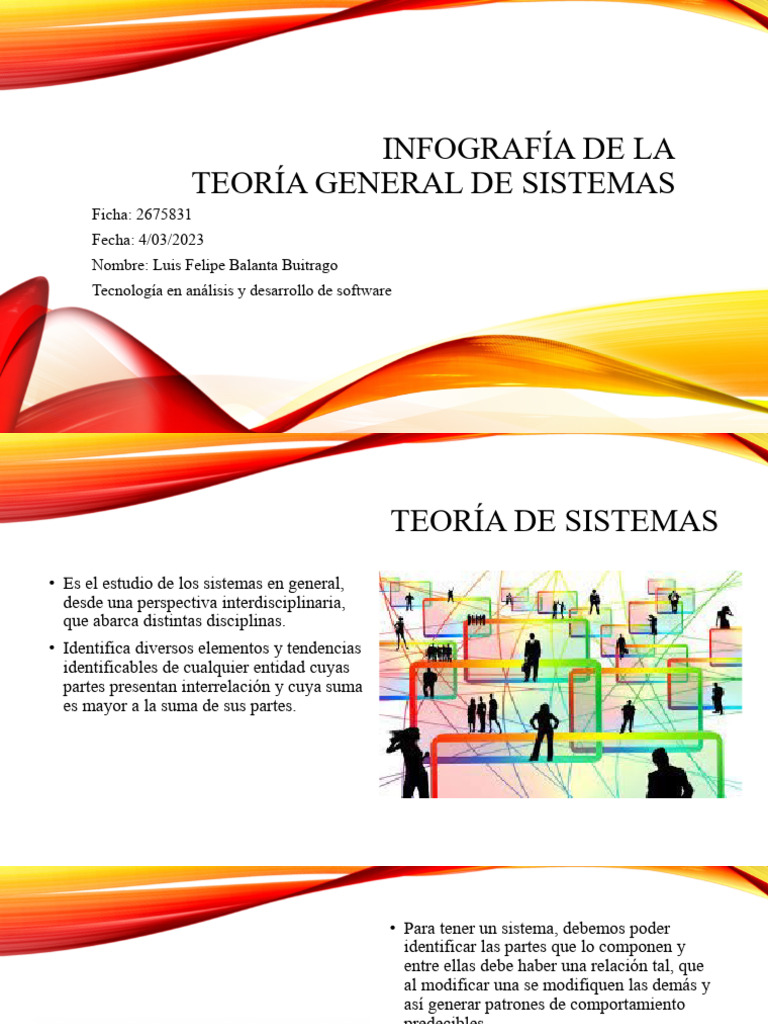 GA1-220501092-AA1-EV01 Infografía de La Teoria General de Sistemas | PDF | Sistema | Teoría de ...