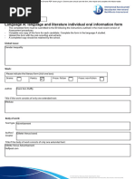 IB English Individual Oral Outline | PDF | Language Arts & Discipline