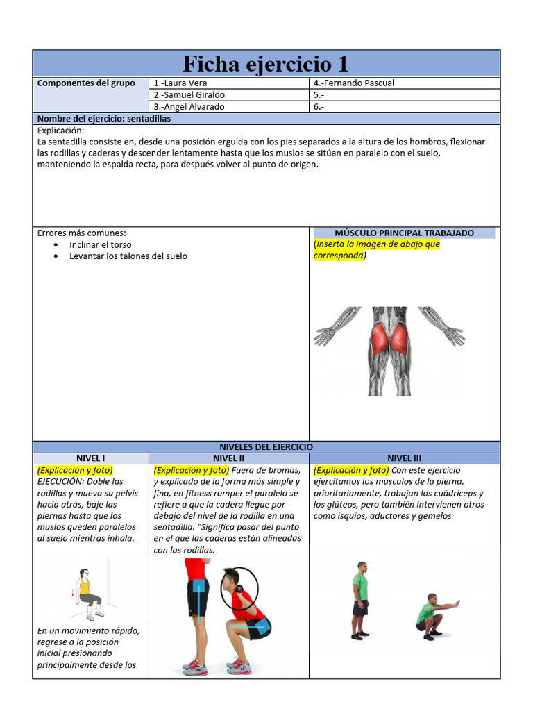 Ficha Ejercicio Tutorial | PDF