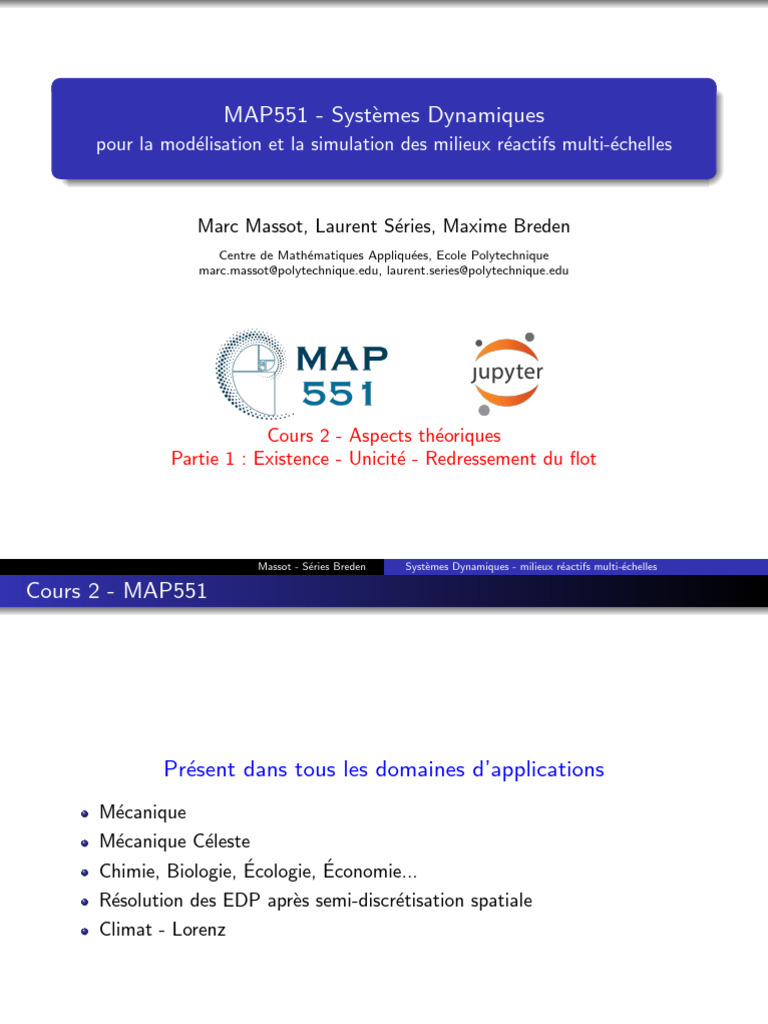 presMAP551 Cours2 Sept2023 | PDF