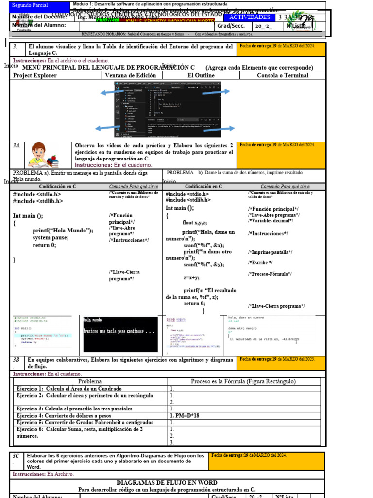 LAURA SOFIA ALFEREZ RAMIREZ - 2P-M1S2-ACT3-3A-3B-Menú-Lenguaje C ...
