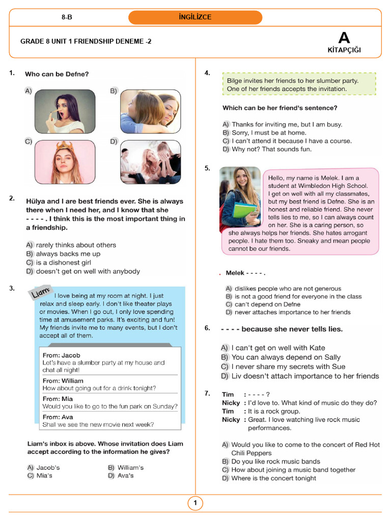 8th Grade Unit 1-10 | PDF