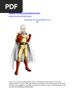 Saitama Accurate Scale | PDF