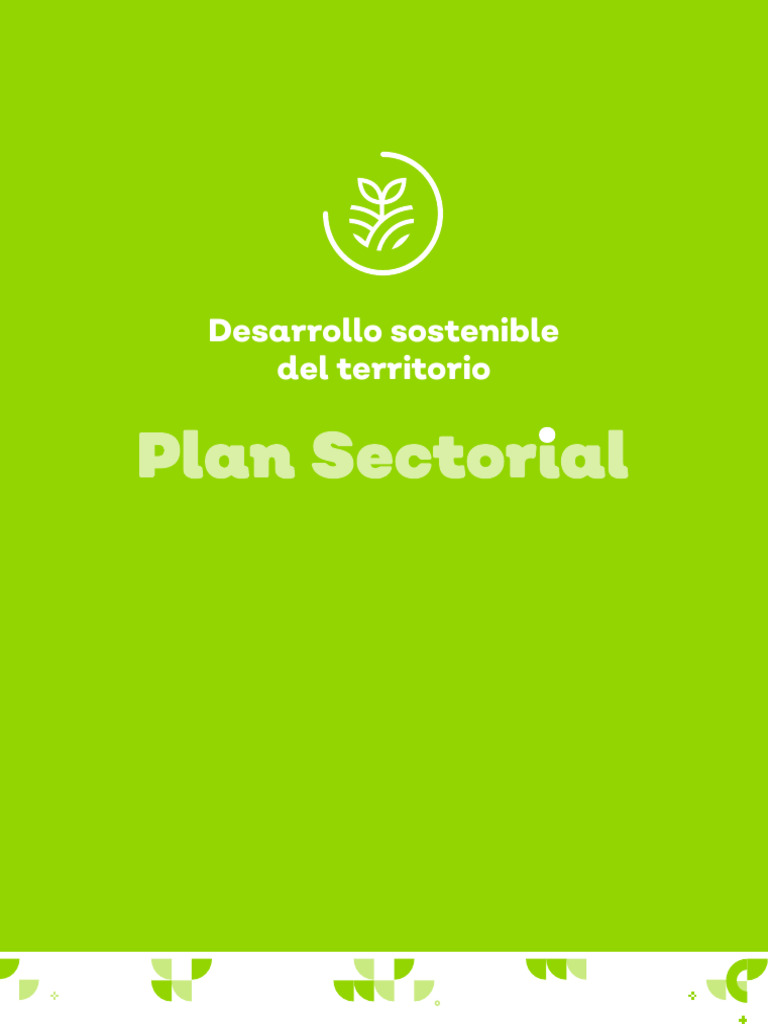 Plan Sectorial Territorio V2023pdf | PDF | Agua | Sustentabilidad