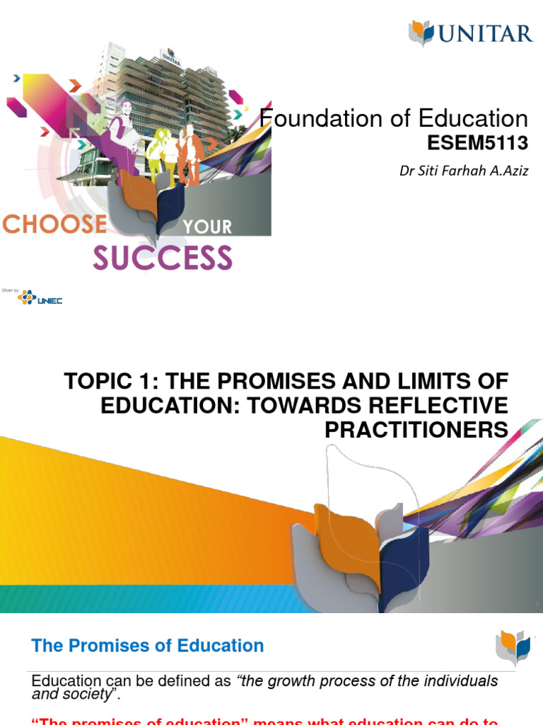 Promises and Limits of Education | PDF | Experience | Reflective Practice