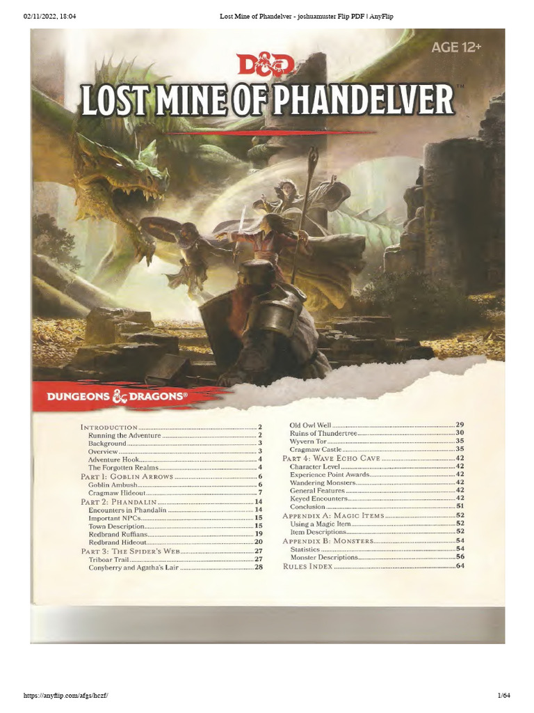 Lost Mine of Phandelver | PDF | Fantasy Role Playing Games | D20 System