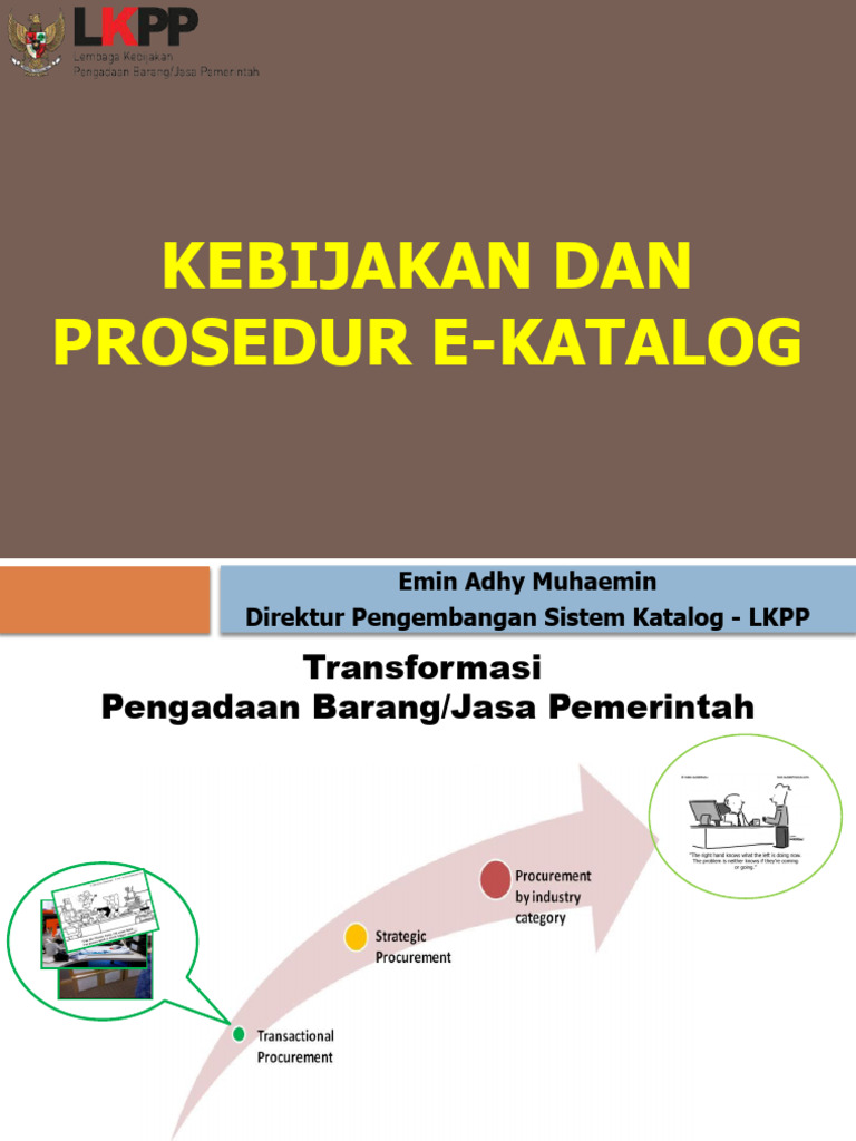 Kebijakan Dalam Ekatalog Dan Epurchasing | PDF