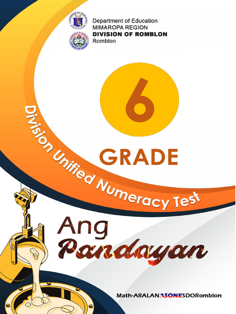 Division Unified Numeracy Test_Grade 6_Final | PDF | Numbers ...