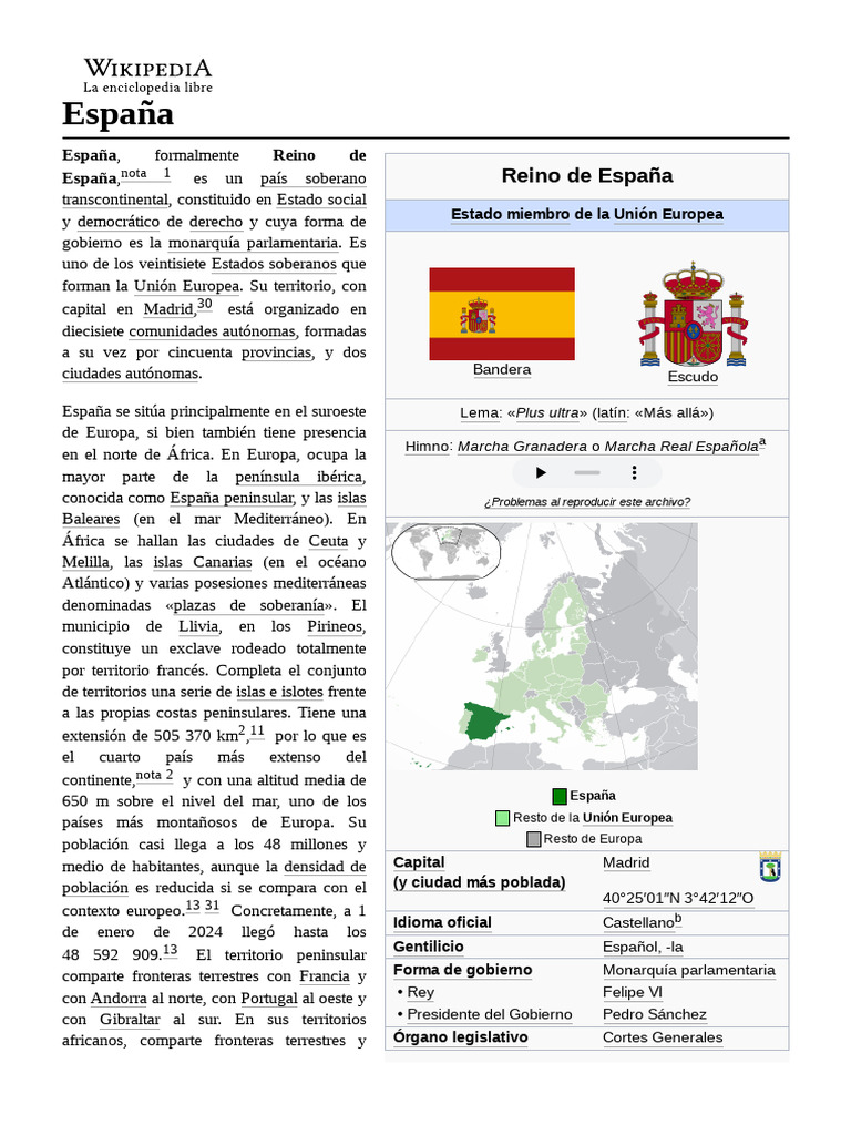 España Descargar Gratis Pdf España
