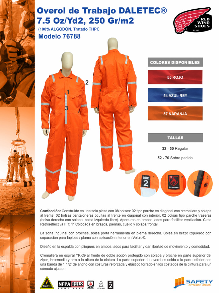 OVEROL DALETEC 76788 GRAL 24 REDWING SHOES | PDF