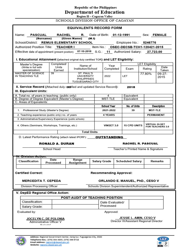 Erf Form | PDF | Titles | Qualifications