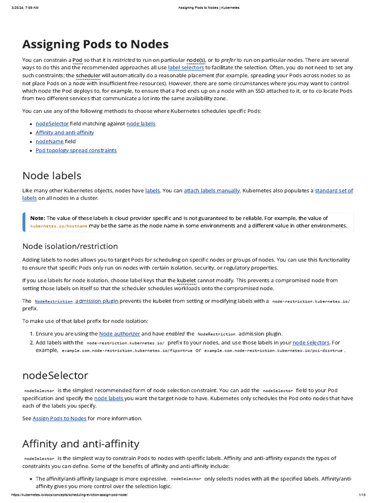 Nodeaffinity Podaffinityan | PDF | Computer Architecture | Software