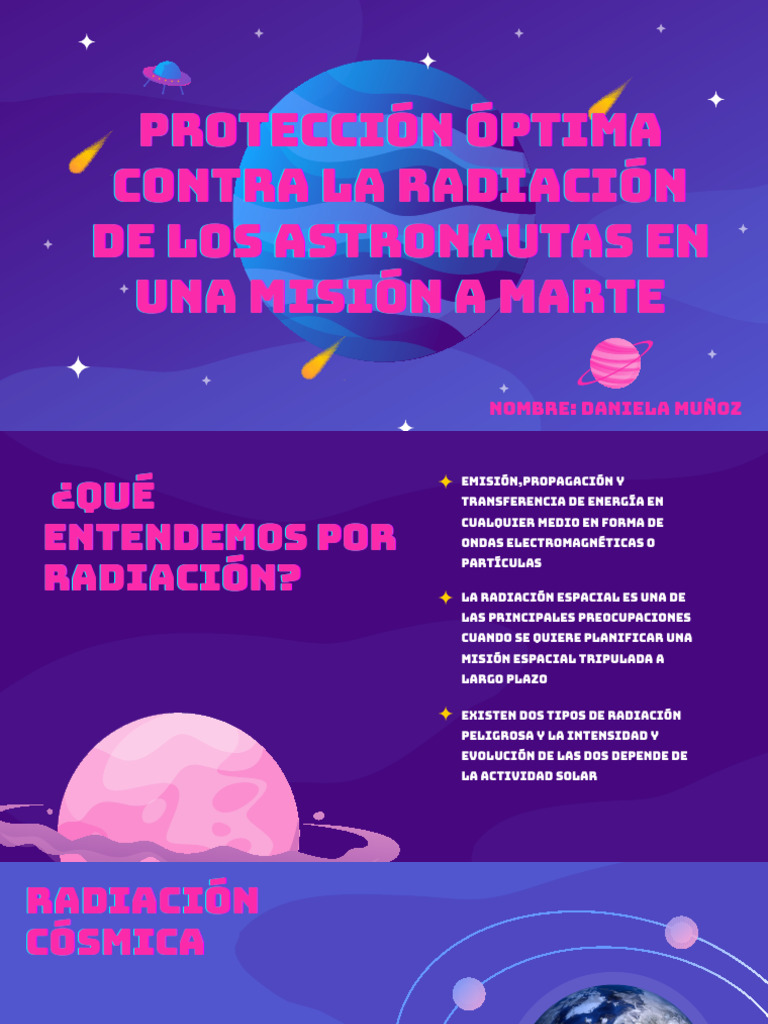 Protección Óptima Contra La Radiación de Los Astronautas en Una Misión A Marte 2 | PDF ...