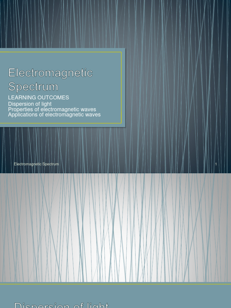 Understanding the Electromagnetic Spectrum | PDF | Electromagnetic ...