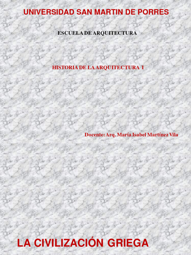 Historia de la Arquitectura Griega | PDF | Antigua Grecia | Grecia micénica