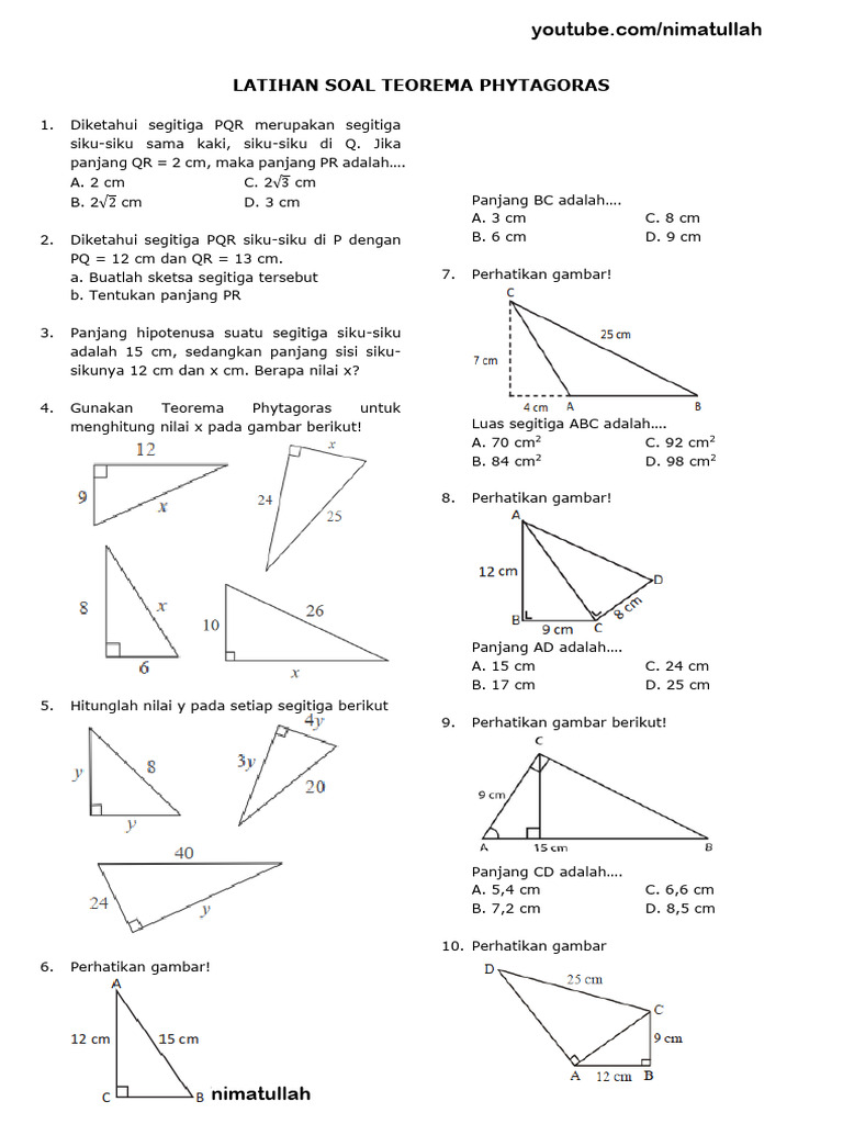 Teorema Phytagoras | PDF | Griya & Taman