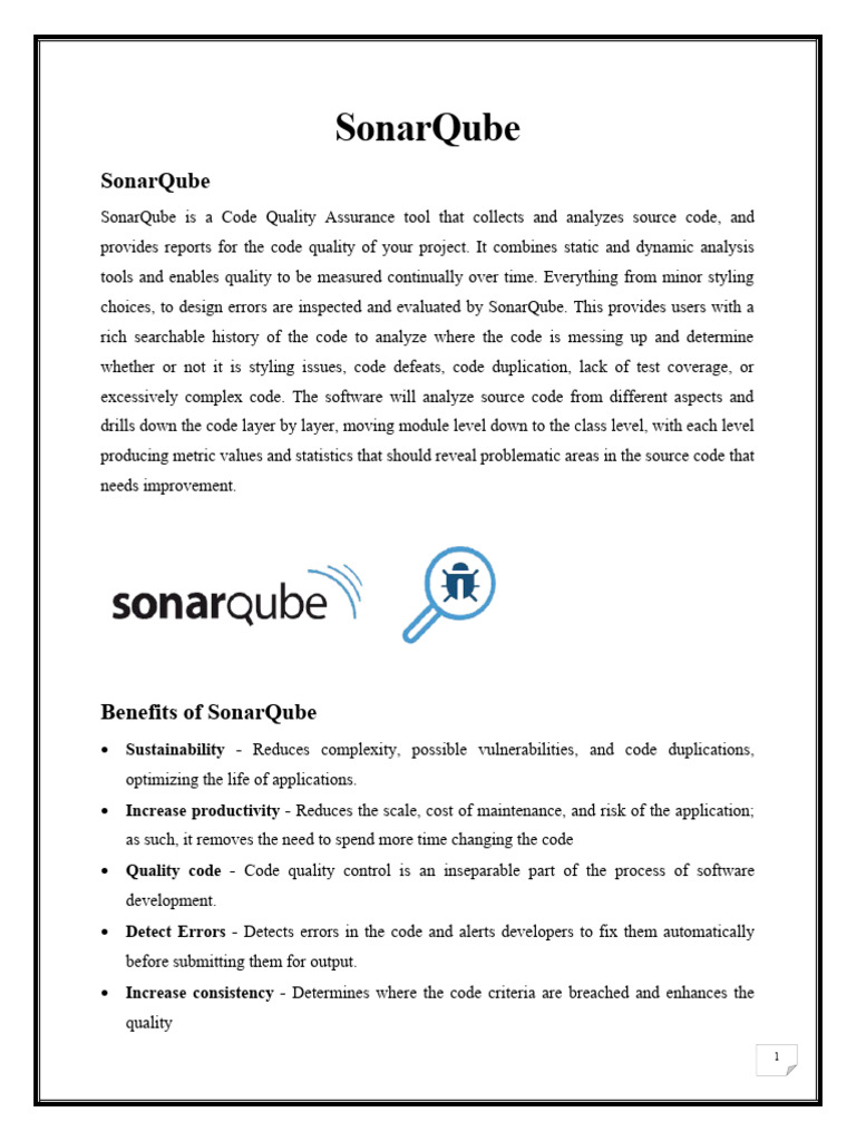 Self Managed Static Analysis Tool Pdf Software Quality Vulnerability Computing 