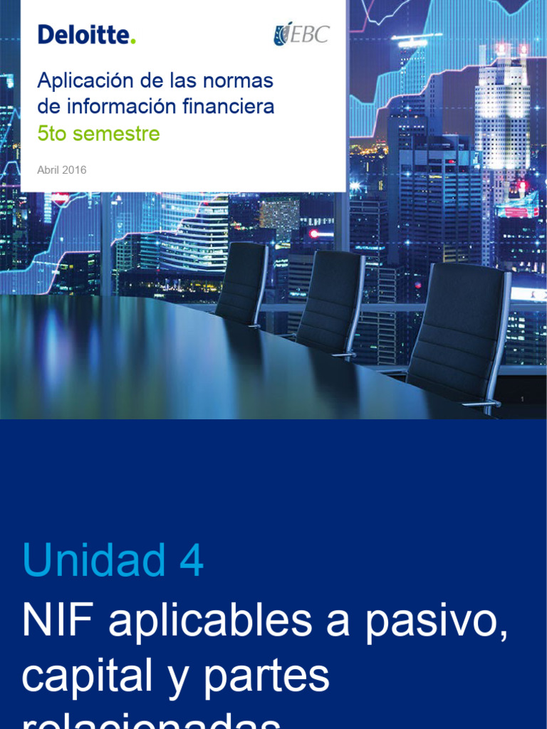 Aplic NIF - Unidad 4 | PDF