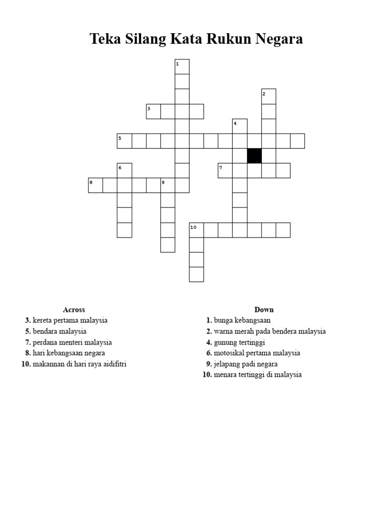 teka-silang-kata-rukun-negara | PDF