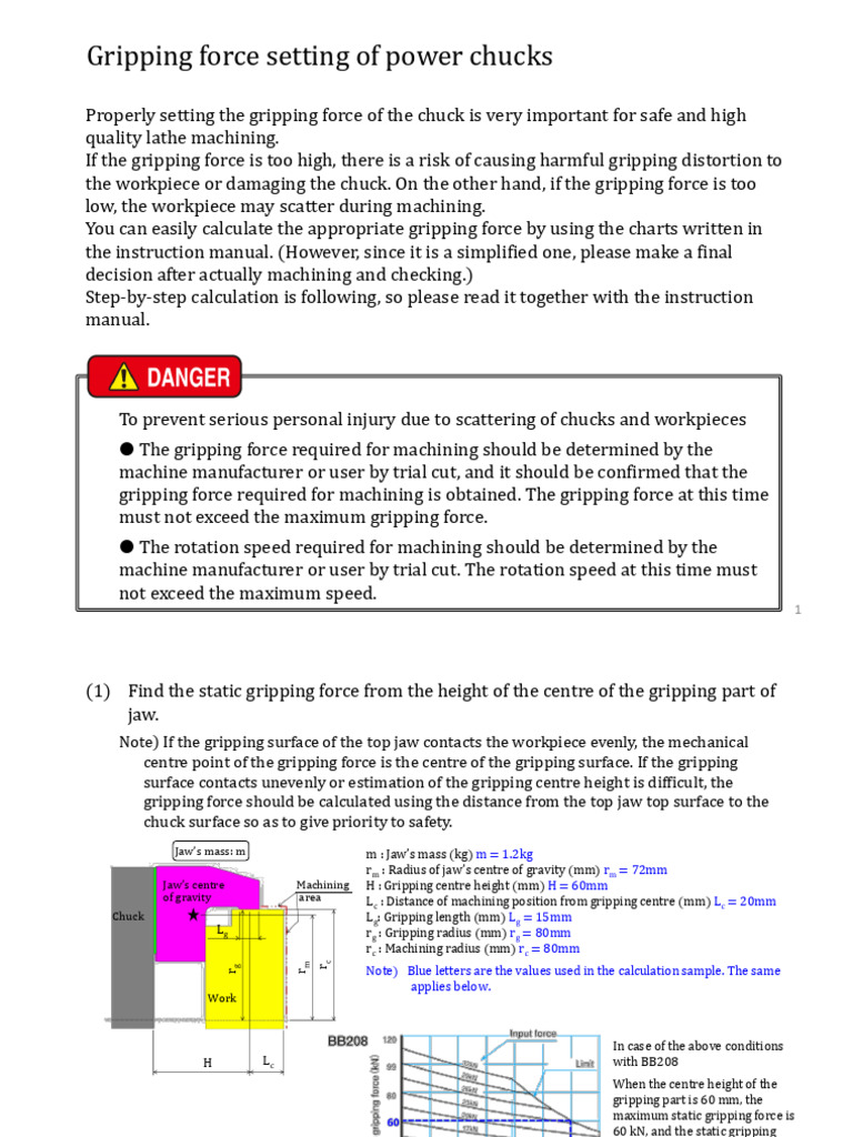 Gripforceset en | PDF | Machining | Force
