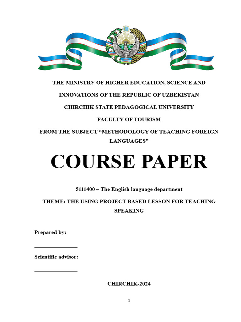 The Using Project Based Lesson For Teaching Speaking | PDF | Project ...