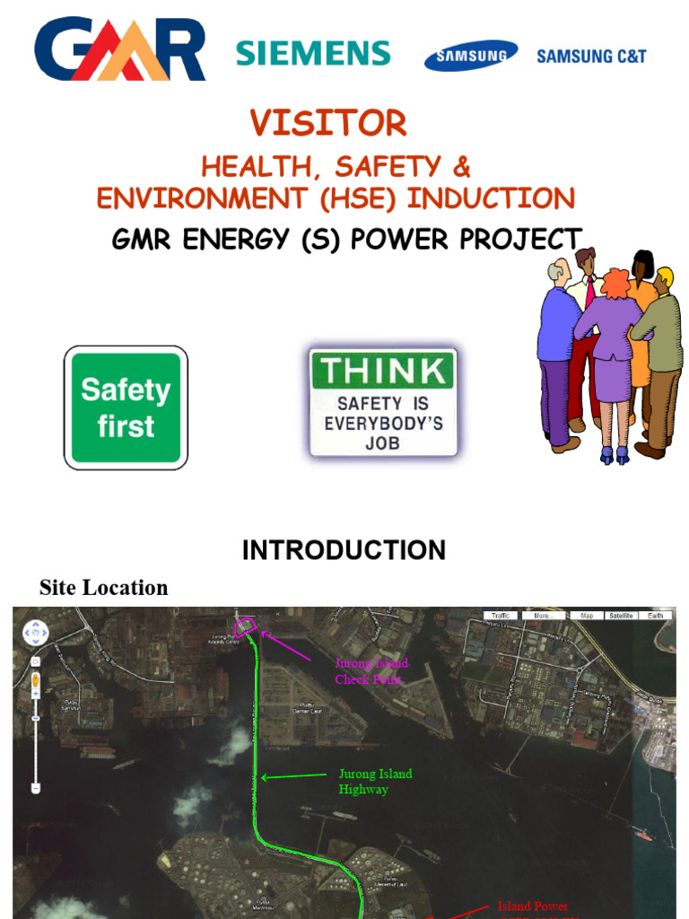 GMR Energy Visitor Hse Induction Rev 0 | PDF | Lightning | Traffic