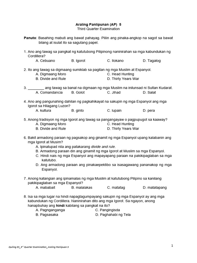 5 AP-5 Test ADP Q3 SY-2023-2024 | PDF