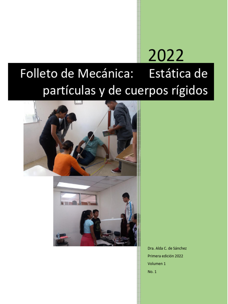 Mecanica Estatica de Particulas Cuerpos Rigidos | PDF | Fuerza | Vector Euclidiano