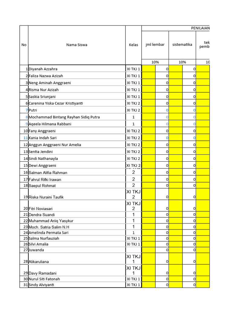 Aplikasi Nilai Sidang Prakerin-2023 Yogi | PDF